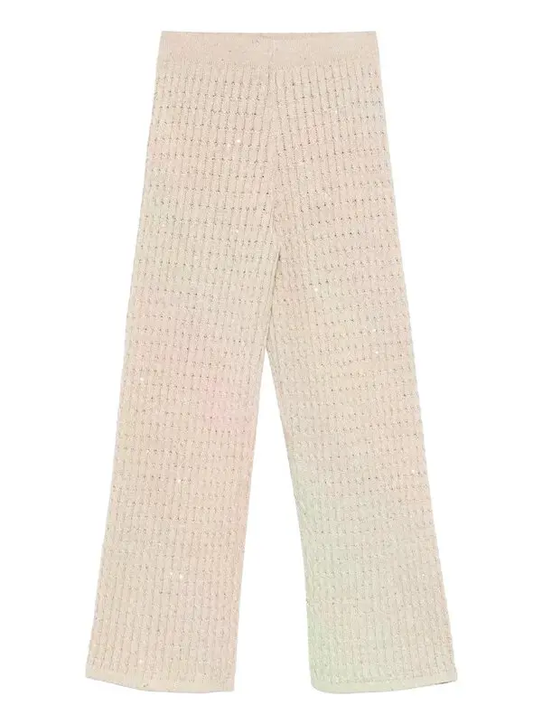 Eleventy Knitted Trousers - Neutrals