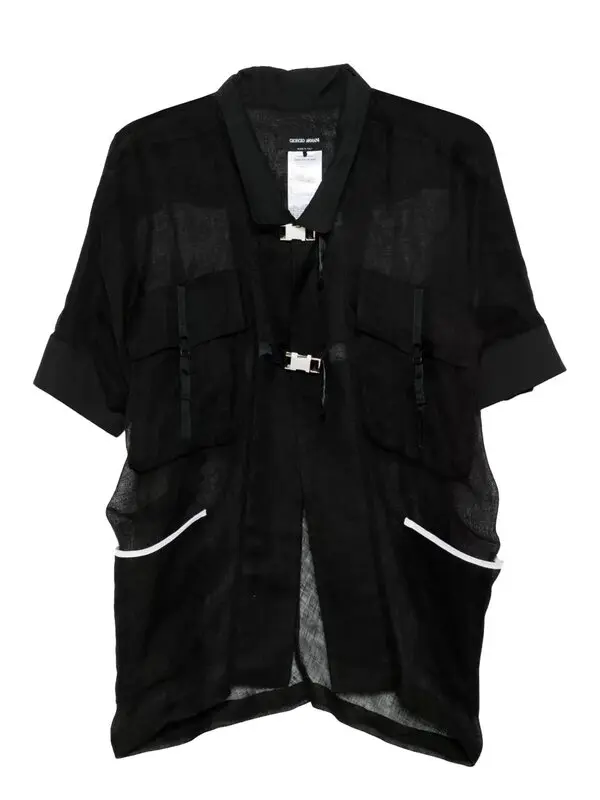 Giorgio Armani Short-sleeved Shirt - Black