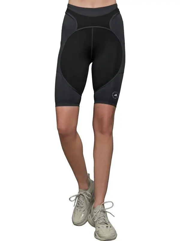 Adidas By Stella McCartney Asmc Two-tone Bike Leggings - Black/carbon