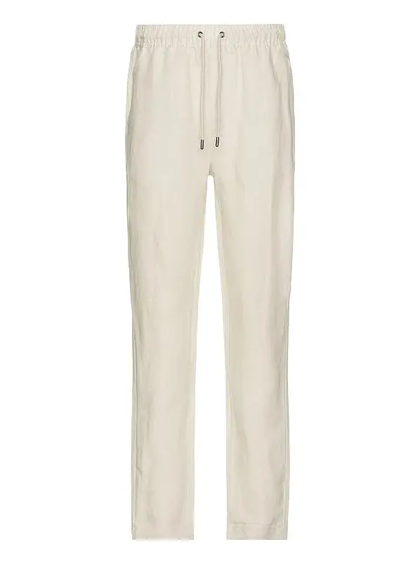 Onia Air Linen Pull-on Pants - Stone