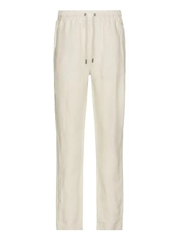 Onia Air Linen Pull-on Pants - Stone