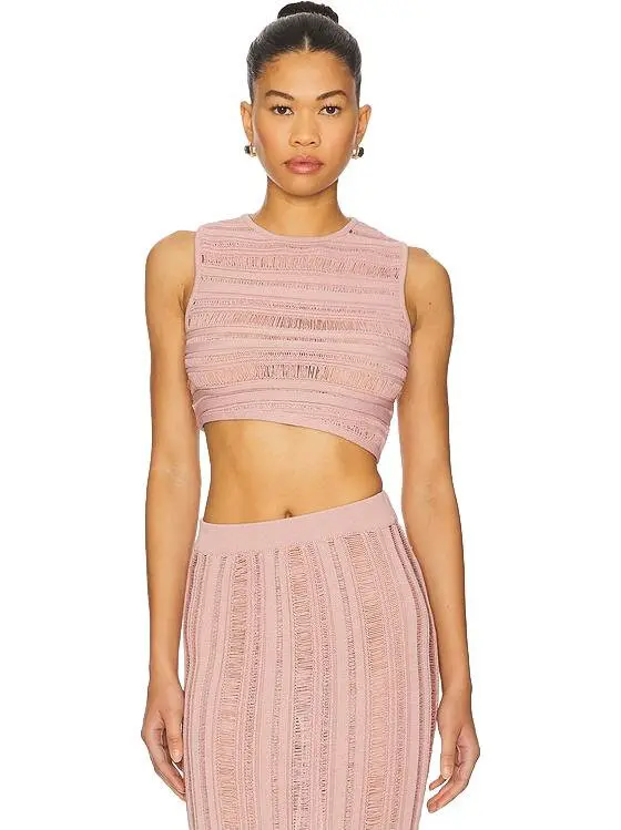 NONCHALANT LABEL Jasmine Crop - Mauve