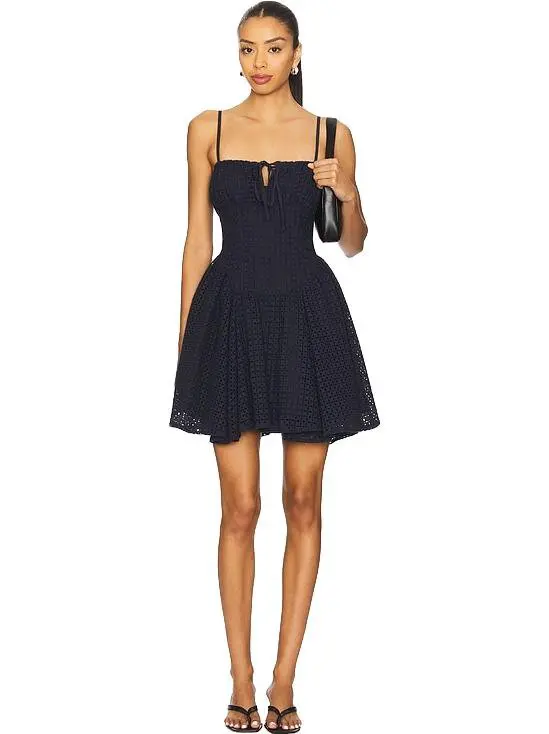MAUDE CLUB Tessa Dress - Navy