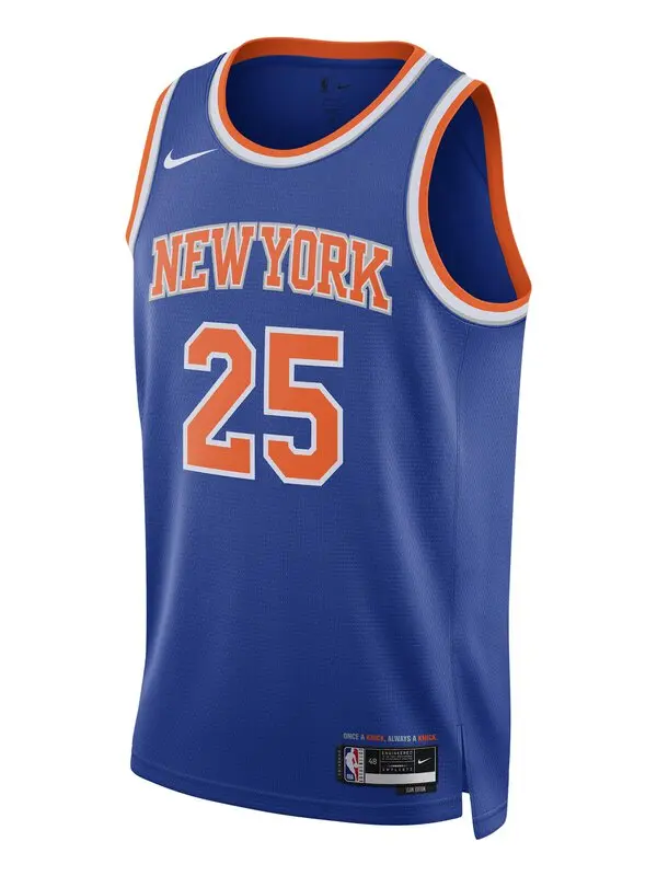 Nike New York Knicks Icon Edition Dri-fit Nba Swingman Jersey - Blue
