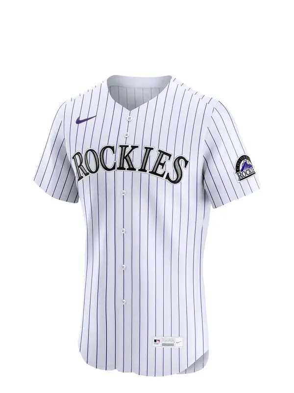 Nike Colorado Rockies Dri-fit Adv Mlb Elite Jersey - White