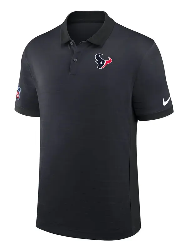 Nike Houston Texans Sideline Victory Stripe Dri-fit Nfl Polo - Blue