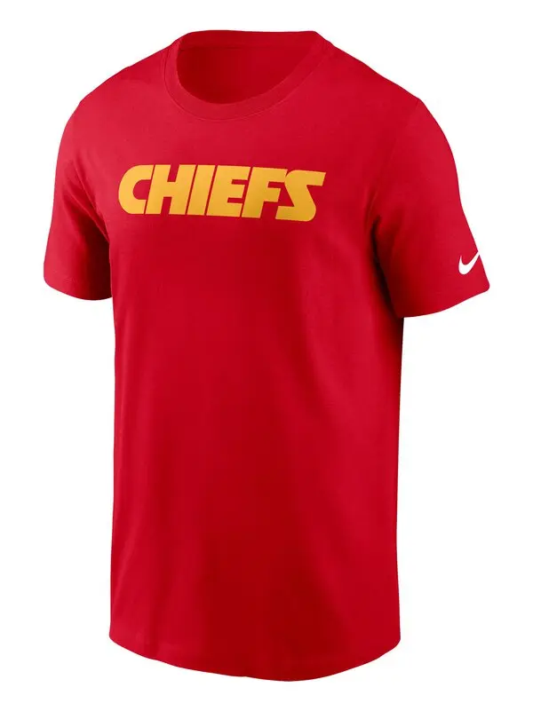 Nike Kansas City Chiefs Primetime Wordmark Essential Nfl T-shirt - Red