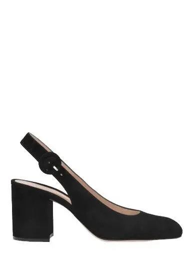 GIANVITO ROSSI Joelle Sling Pumps - Black Suede