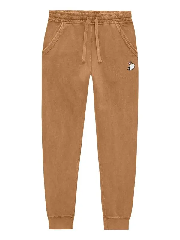 DALIX Heartly Ghost Midweight Washed Jogger Pant - Camel