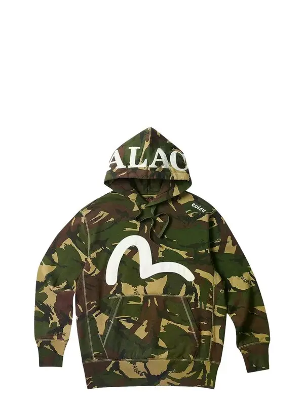 PALACE X Evisu Seagull Hoodie - Green