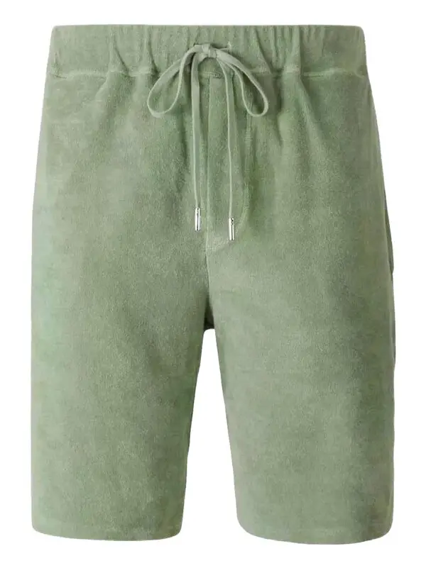 Fedeli Terry Knit Bermuda Shorts - Green