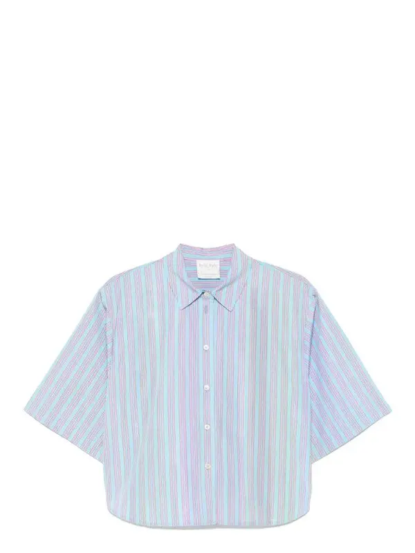 FORTE_FORTE Striped Shirt - Blue