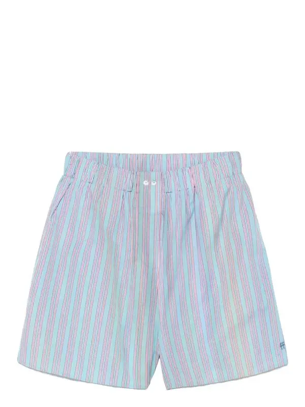 FORTE_FORTE Striped Shorts - Blue
