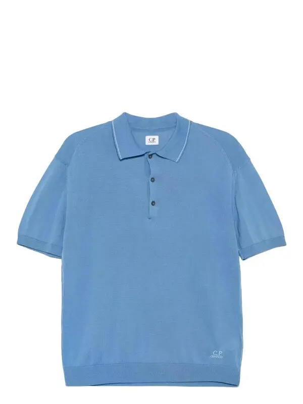 C.P. COMPANY Cotton Polo Shirt - Blue