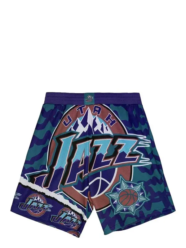 Mitchell & Ness Nba Utah Jazz Jumbotron 2.0 Shorts - Blue