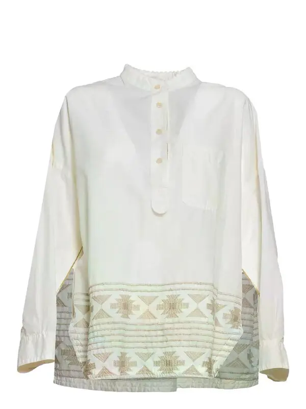 BAZAR DELUXE Embroidered Blouse - White