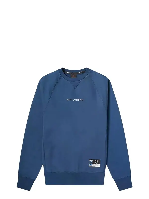 JORDAN X Fragment Crew-neck Sweatshirt - Blue