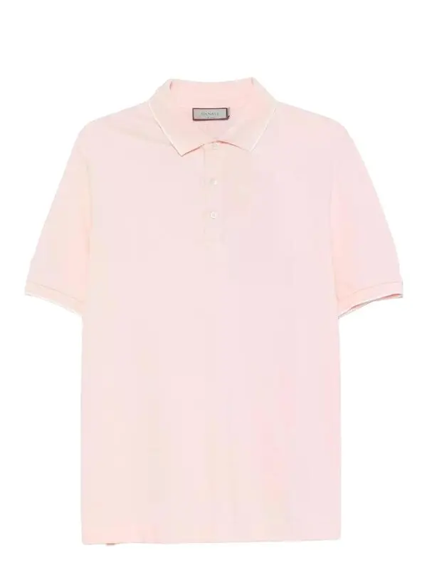 Canali Piqué Polo Shirt - Pink