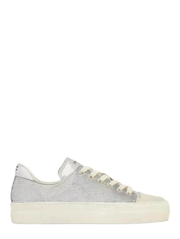 TOM FORD Sequin-embellished Sneakers - Silver