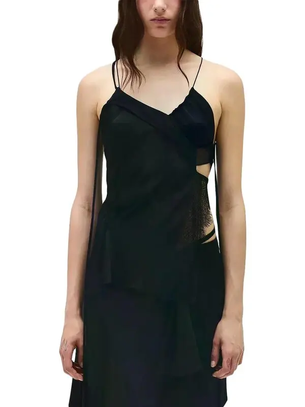 ANN DEMEULEMEESTER Vesta Ramage Tank Top - Black