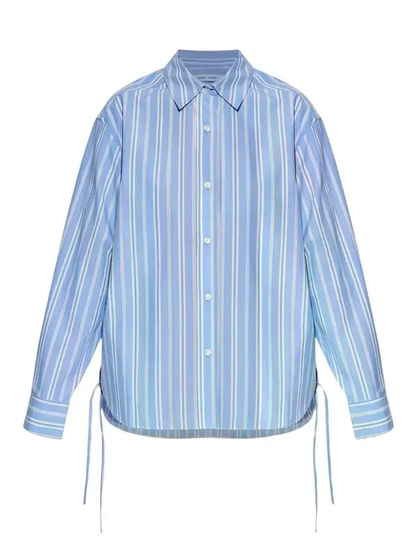 SAMSOE SAMSOE Striped Shirt - Blue