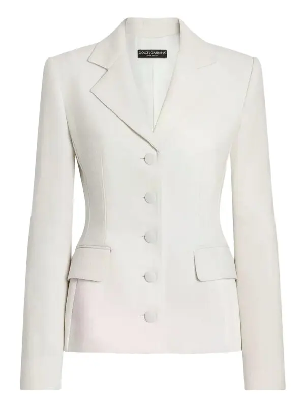 Dolce & Gabbana Tailored Button-front Blazer - White