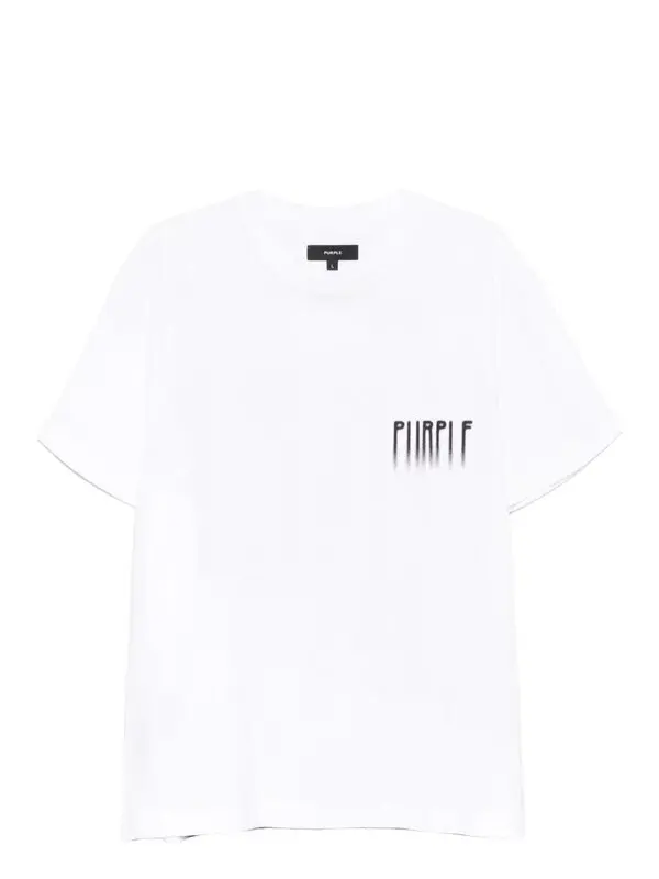 PURPLE BRAND Logo-print T-shirt - White