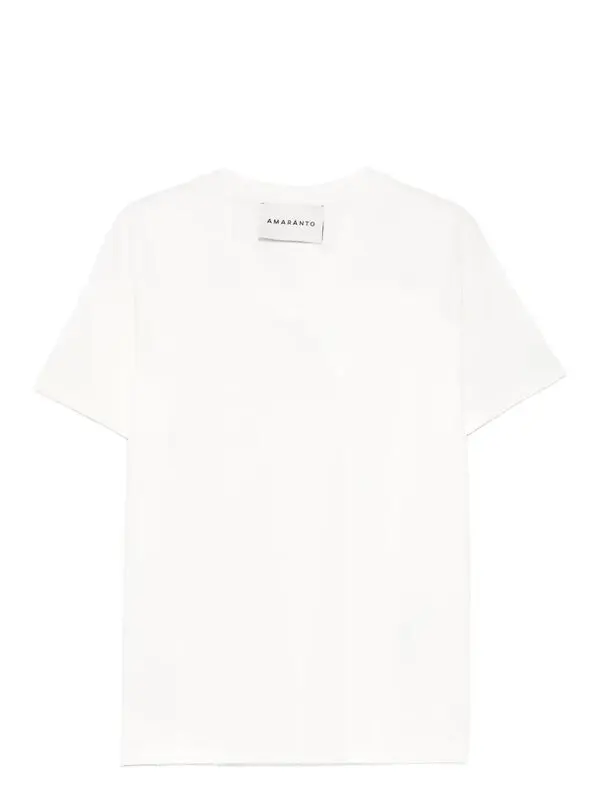 AMARANTO Cotton T-shirt - White