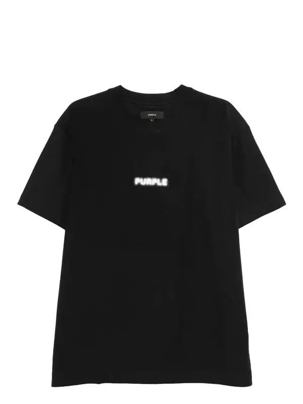 PURPLE BRAND Logo-print T-shirt - Black