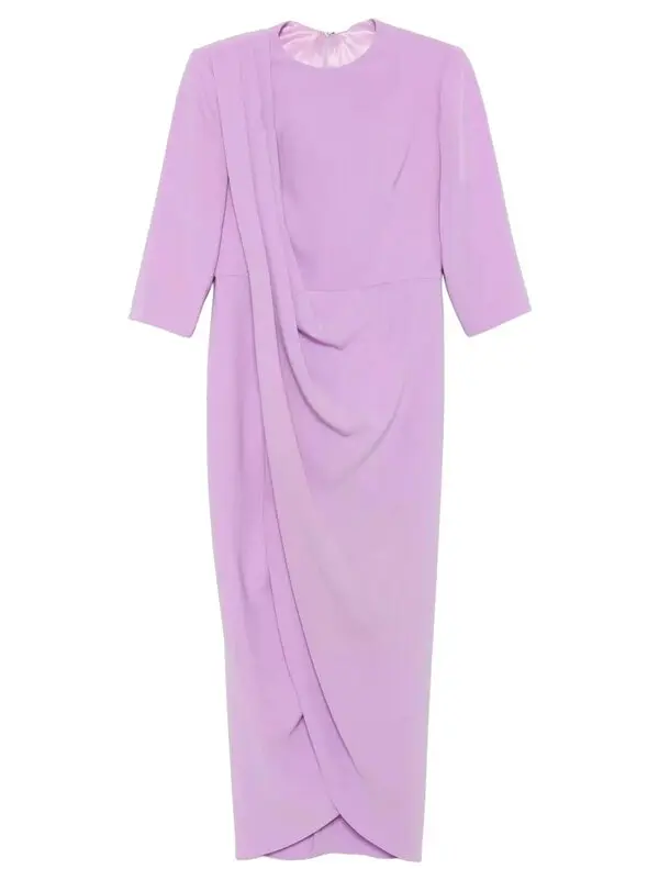 ISABEL SANCHIS Draped Maxi Dress - Purple