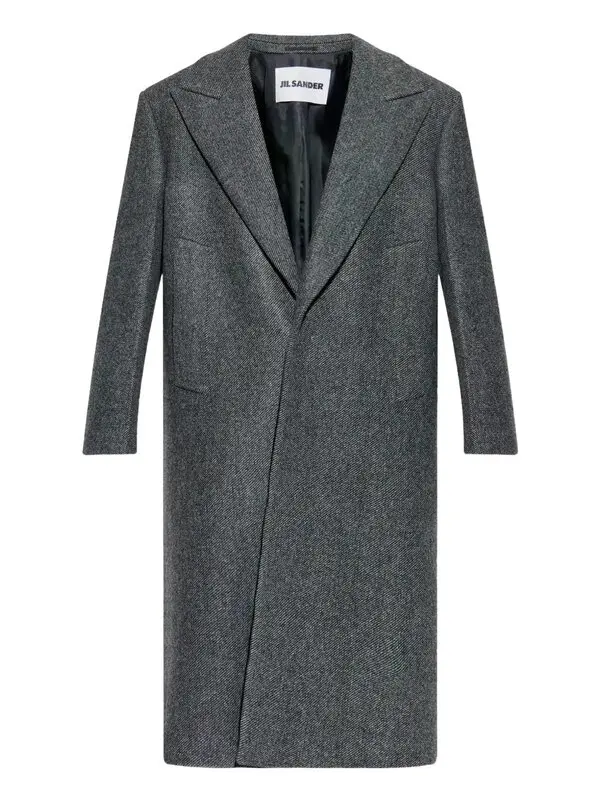 JIL SANDER Wool Coat - Grey