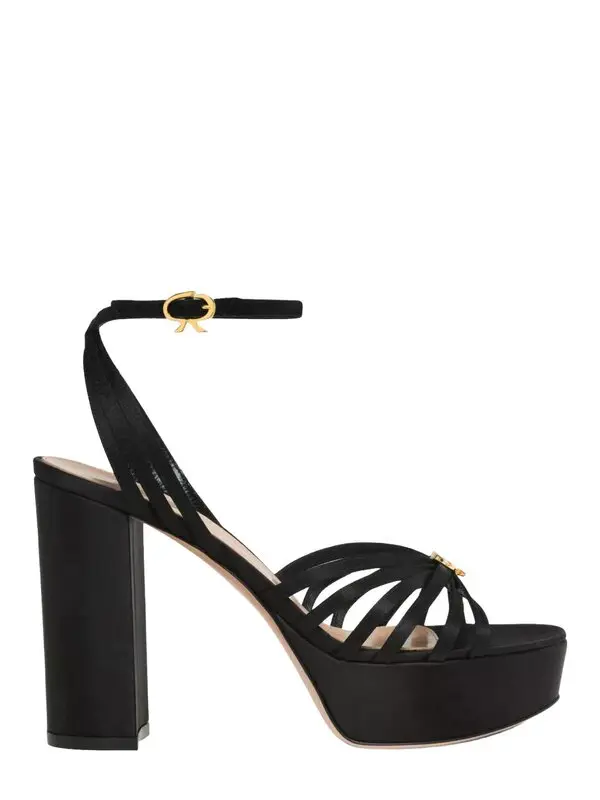 GIANVITO ROSSI 70mm Rita Platform Sandals - Black