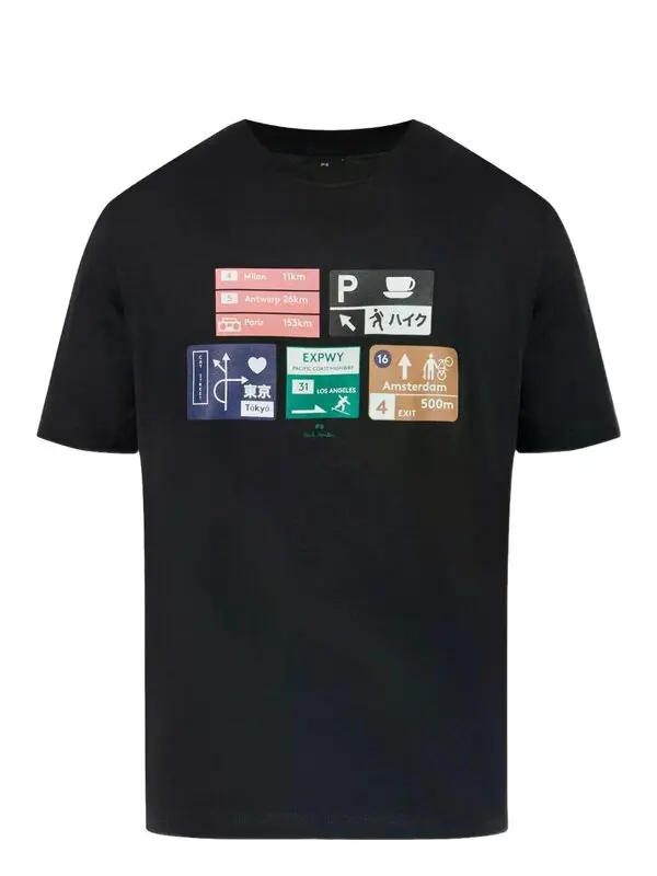 Paul Smith Graphic-print T-shirt - Black