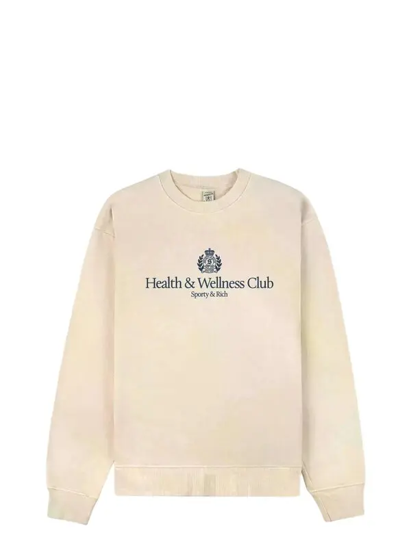 SPORTY & RICH H&w Crest Sweatshirt - Neutrals