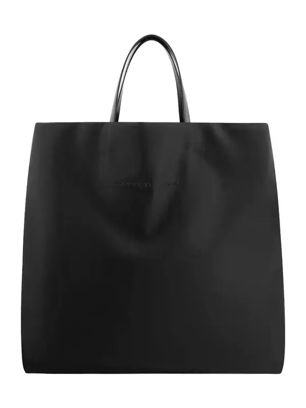 Carven Matte-satin Tote Bag - Black