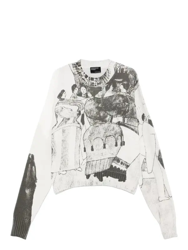 Enfants Riches Déprimés Crew-neck Sweater - White
