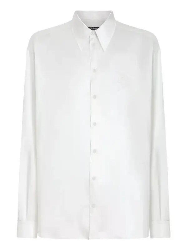 Dolce & Gabbana Silk Shirt - White
