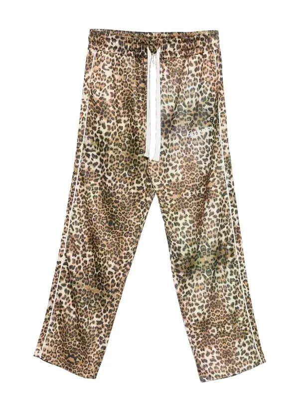 COLE BUXTON Leopard-print Track Pants - Brown