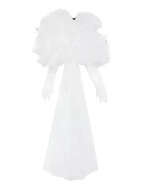 Alchemy Fashions Tulle-panel Jacket - White