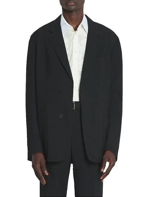 LANVIN Loose-fitting Wool Jacket - Black