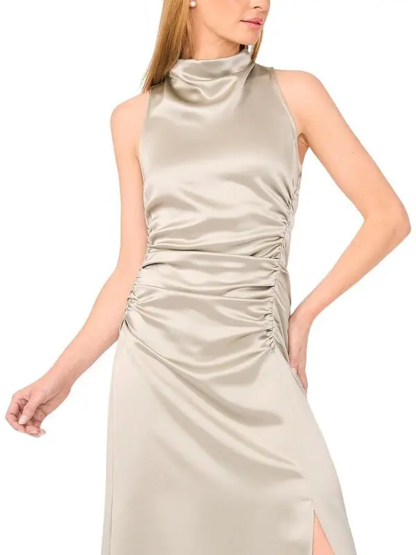 Ted Baker London High Cowl Neck Ruched Side Dress - Desert Sage