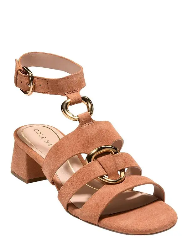 Cole Haan Lyanna Sandal - Dark Caramel Suede