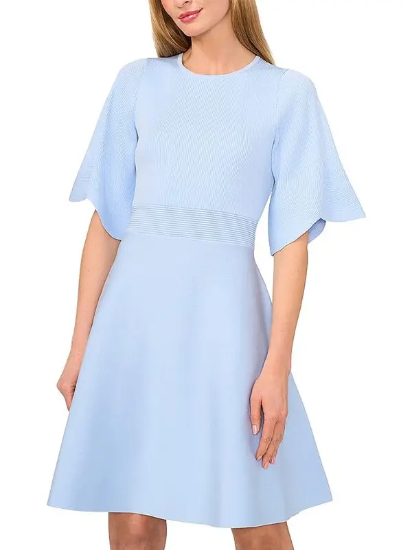 Ted Baker London Flared Sleeve Mini Dress - Sunny Sky