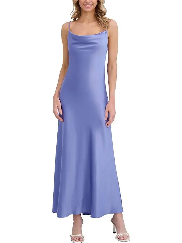 Ted Baker London Draped Maxi Slip Dress - Hydrangea