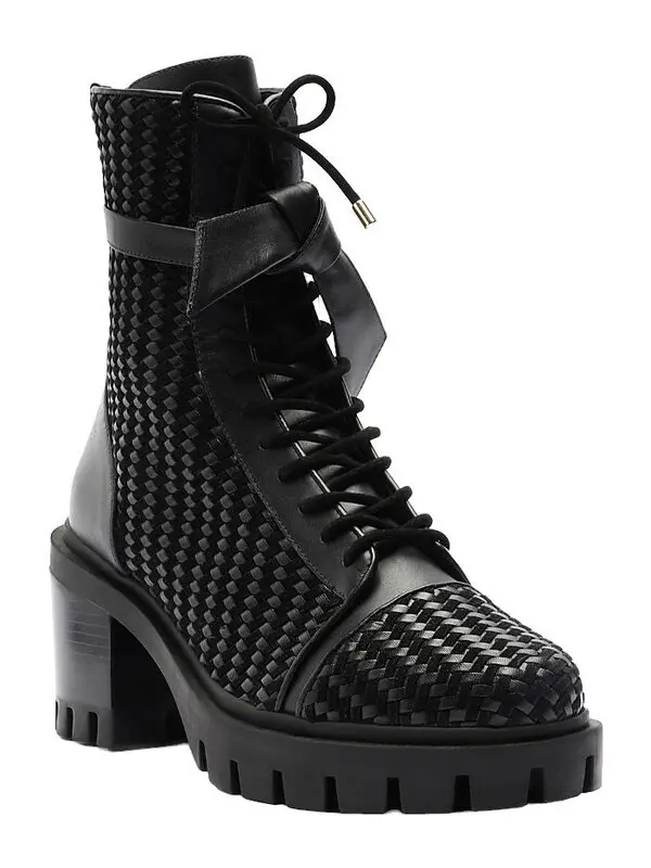 ALEXANDRE BIRMAN Tresse Combat Boots - Black