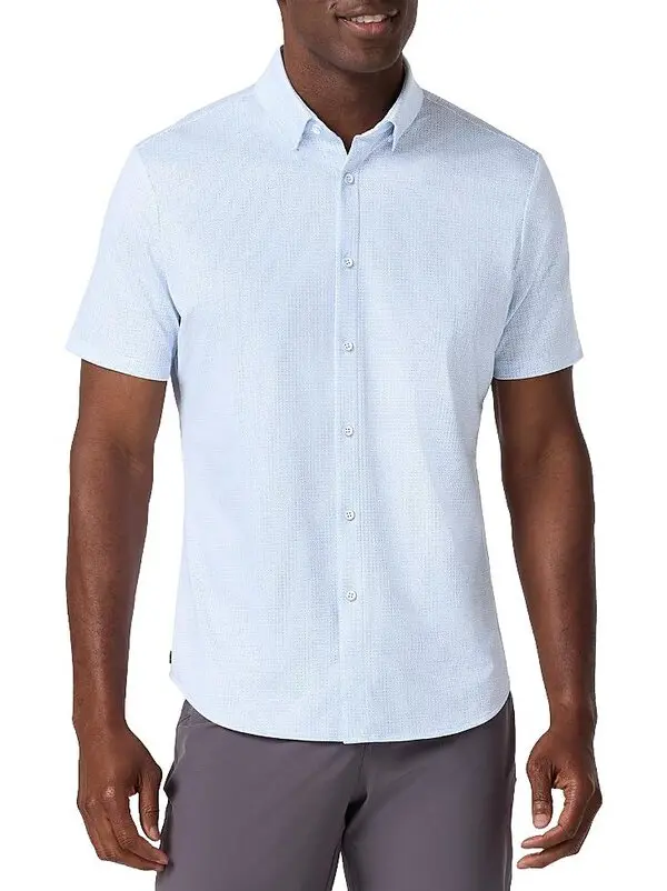 Mizzen+main Halyard Short Sleeve Dress Shirt - White