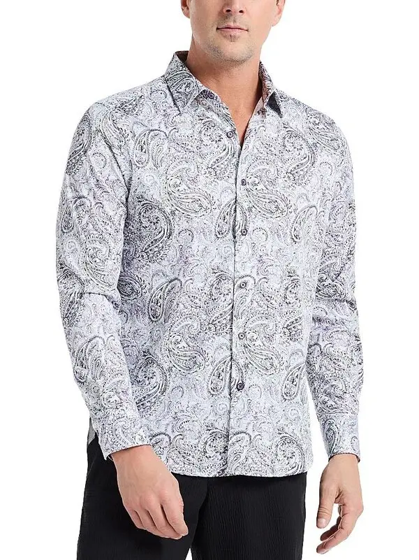 Robert Graham Ibiza Woven Long Sleeve Shirt - Purple