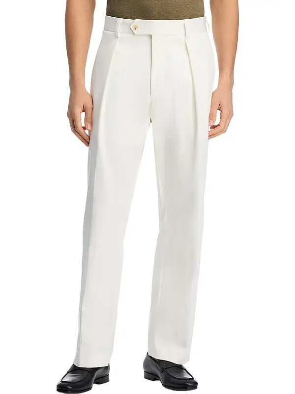 BOSS X David Beckham Cinch Waist Trousers - White
