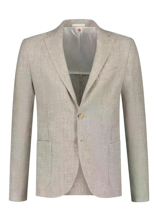 LUIGI BORRELLI Single-breasted Blazer - Neutrals