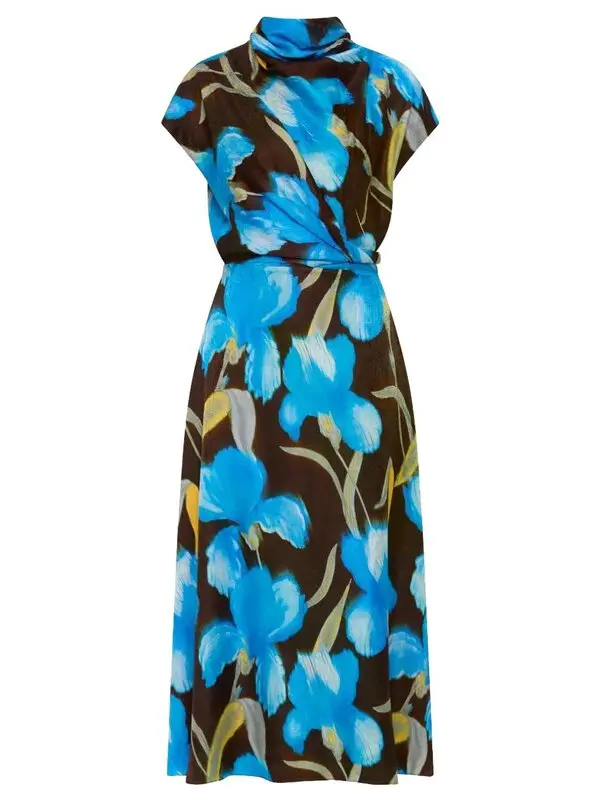 Rebecca Vallance Ingrid Midi Dress - Blue